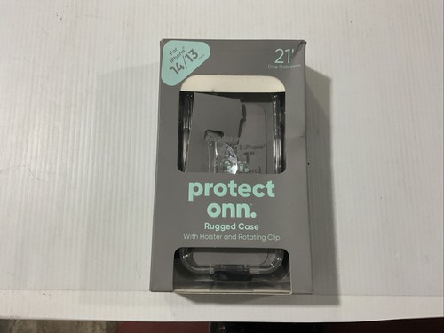 Protect Onn Rugged Case 2022 iPhone 6.1" 2 Camera W/ Holster Rotating ...