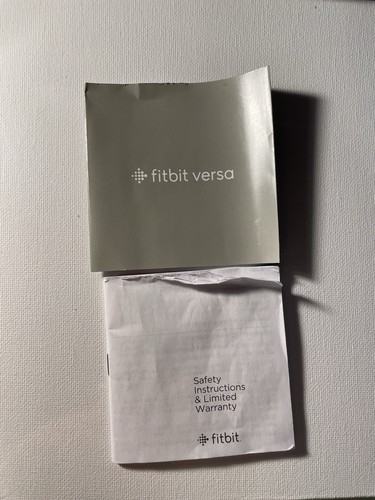 Fitbit Versa FB504 Smartwatch - Black - Large - Factory Band Not ...