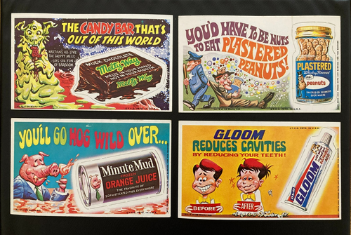 1969 Wacky Packages Wacky Ads Complete LONG PERF Set W/O Good & Empty ...