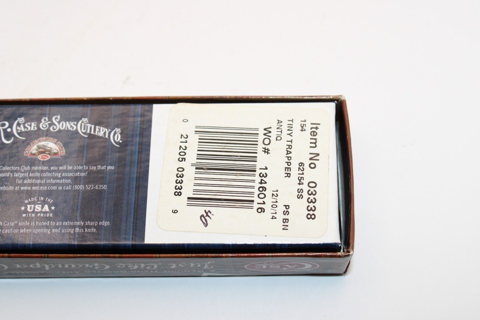 CASE XX USA 62154 TINY TRAPPER MY FIRST KNIFE BEAUTIFUL ANTIQUE BONE ...