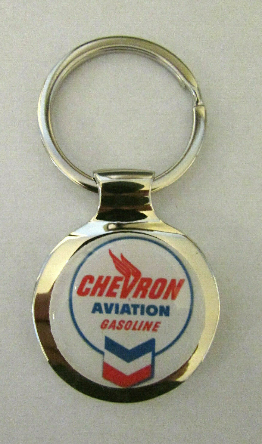 Chevron Gas Key Chain, Chevron Gasoline Logo Keychain, Chevron Keychain ...