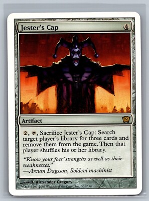 Magic The Gathering 9th Edition Jester's Cap #301/350 MTG TCG CCG Ninth ...