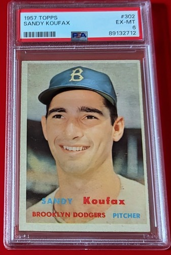 PSA 6-1957 Topps card of the great Sandy Koufax | eBay