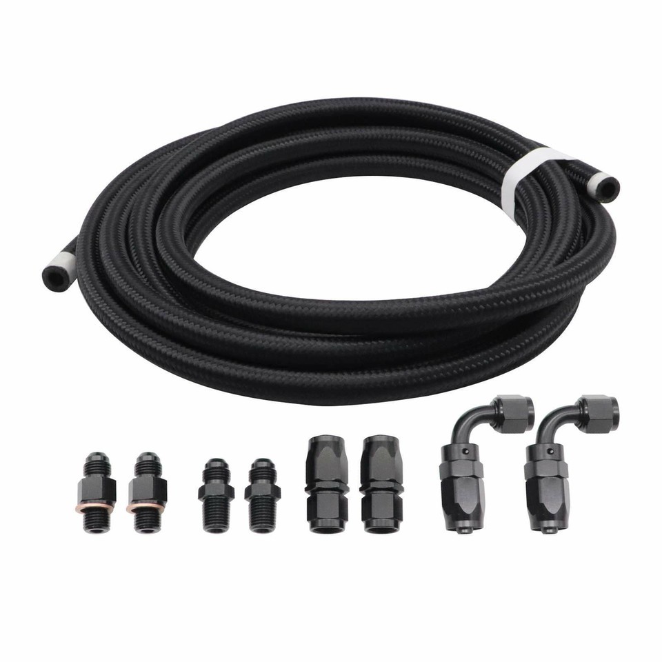 Automatic Transmission Cooler Line Kit 6AN Hose Line Kit Fits For GM ...