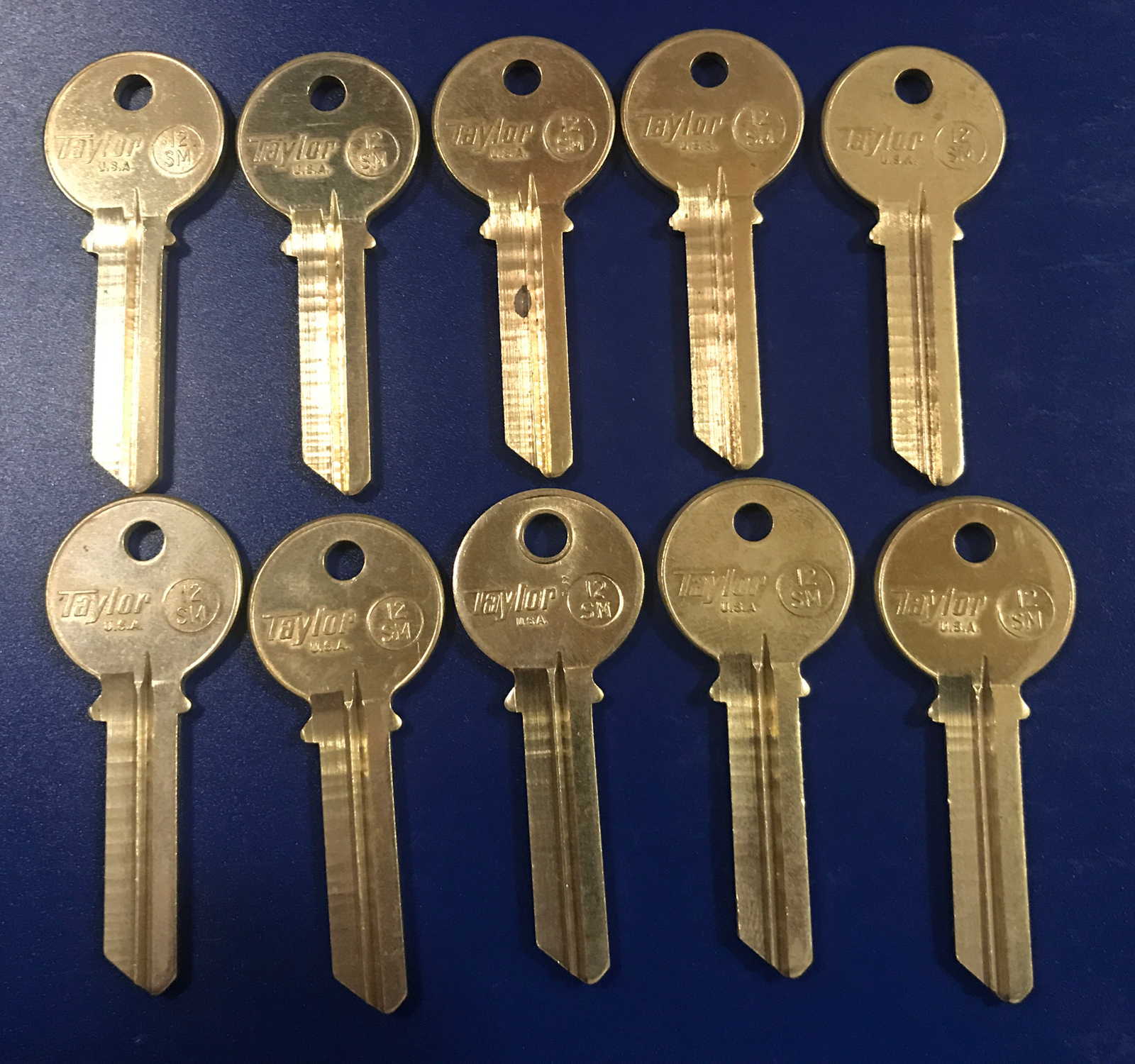 Taylor 12SM key blanks set of 10 locksmith [k] | eBay