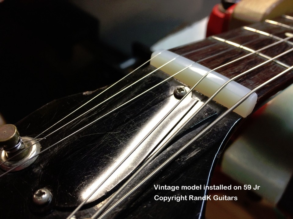 Slotted nylon nut for Vintage Gibson Les Paul Guitars compensated ...