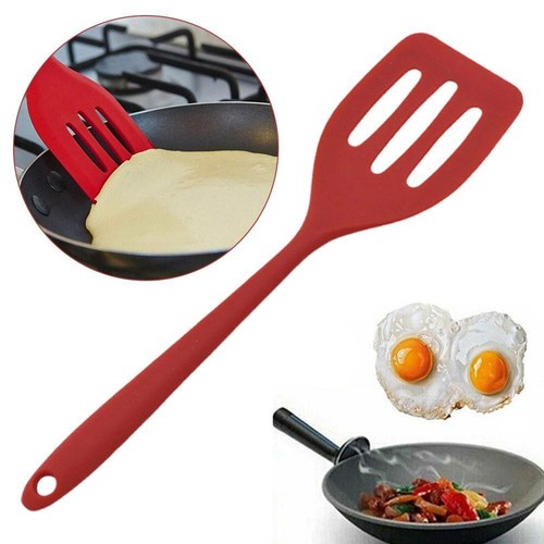 Silicone Spatula Nonstick Fish Slice Egg Kitchen Shovel 🔥US | eBay