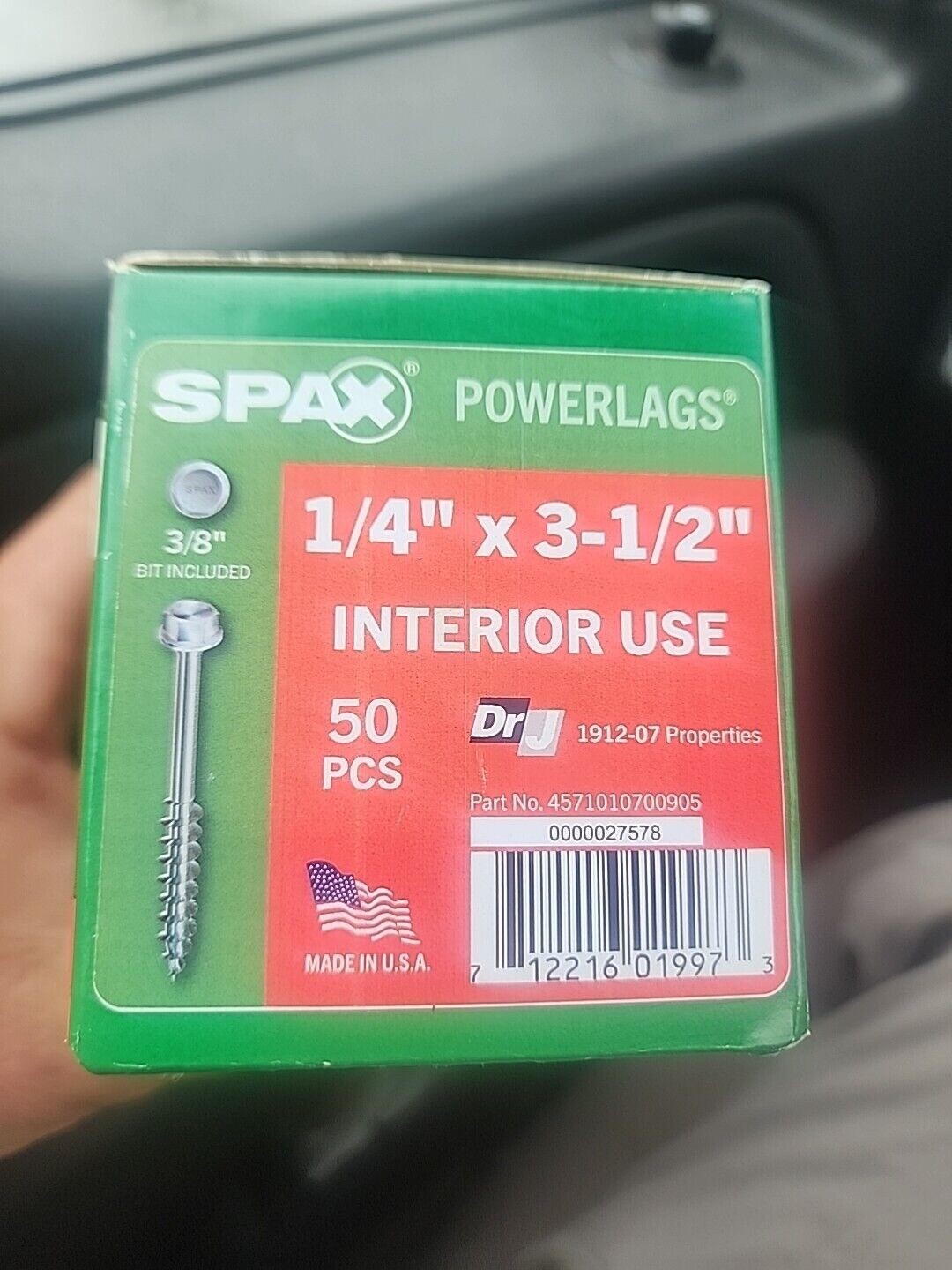 SPAX Screw. 5/16 in. in. Zinc Powerlag Hex-Head Screw 50 per Box ...