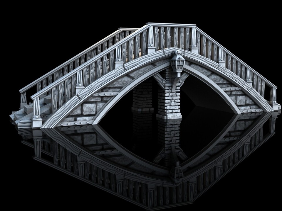 Medieval Town- The Modular Bridges and Overpass. 28mm Wargame/RPG/DnD ...