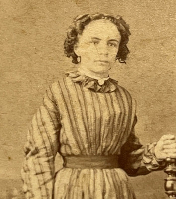 Lawrenceburg Indiana CDV Photo Mary Hawley Teen Girl Full Length 1870's ...