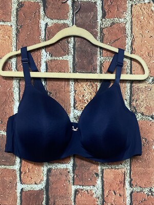 Cacique Moddern Lace Racerback Smooth LL Bal Bra Size 44DD Navy Blue | eBay