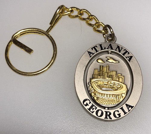 Atlanta Georgia Metal Spinner Keychain Stadium Skyline City Downtown ...