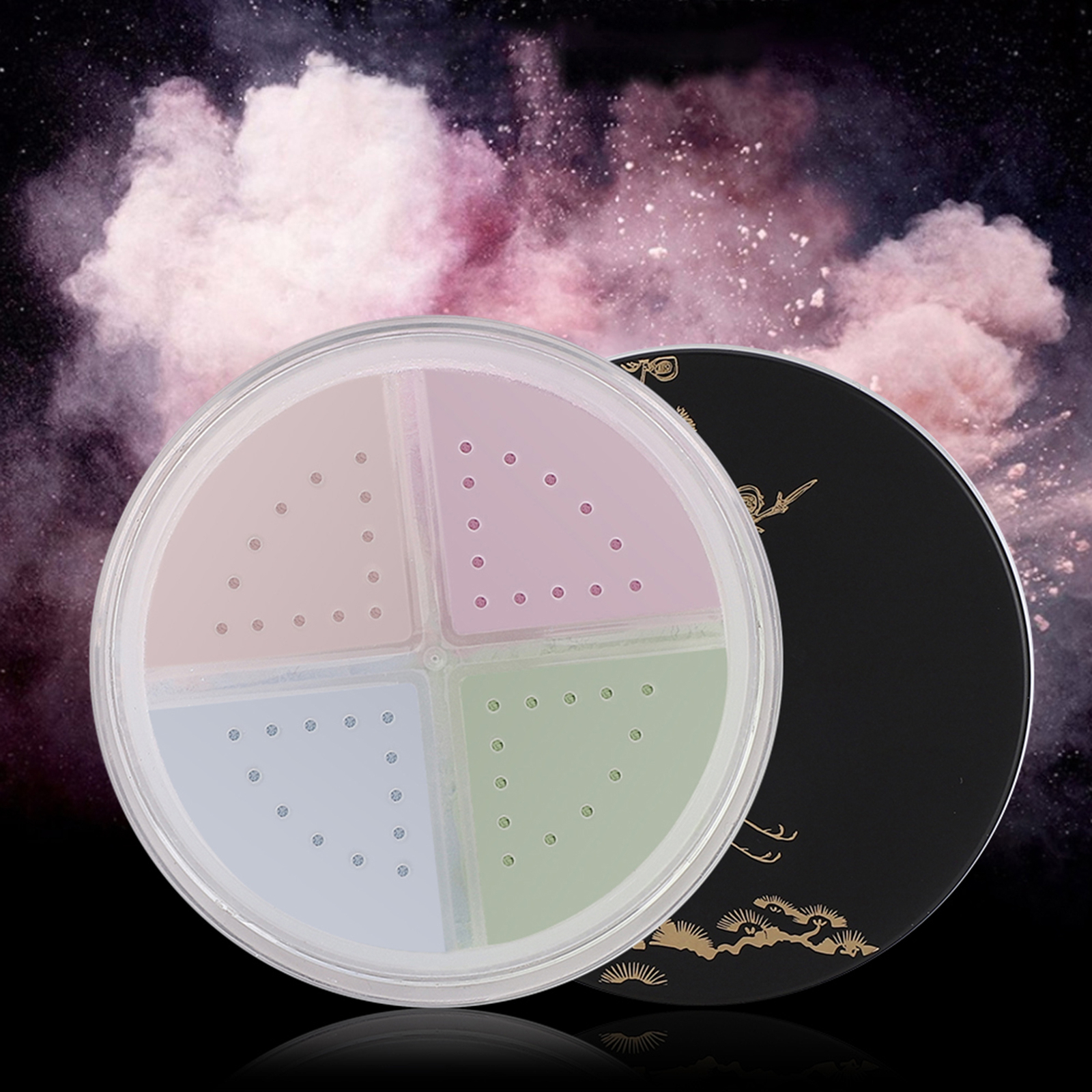 (01)NOVO 4 Color Loose Powder Oil Control Long Lasting Face Makeup ...