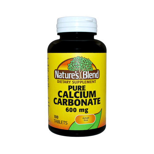 Nature's Blend 1684 Calcium Carbonate 600 mg (2 Bottles of 100) | eBay