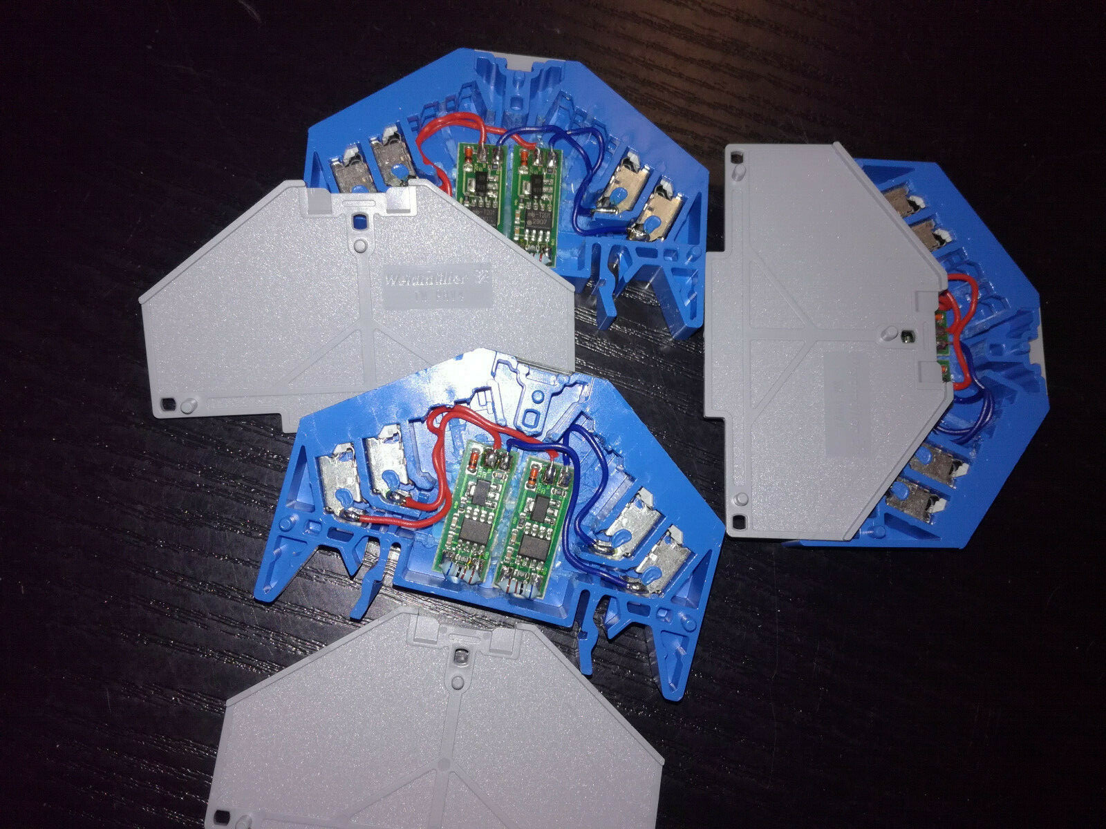 Weidmüller PRV4 Rangierverteiler blau m.Trennwand TW PRV4 Verbind ...