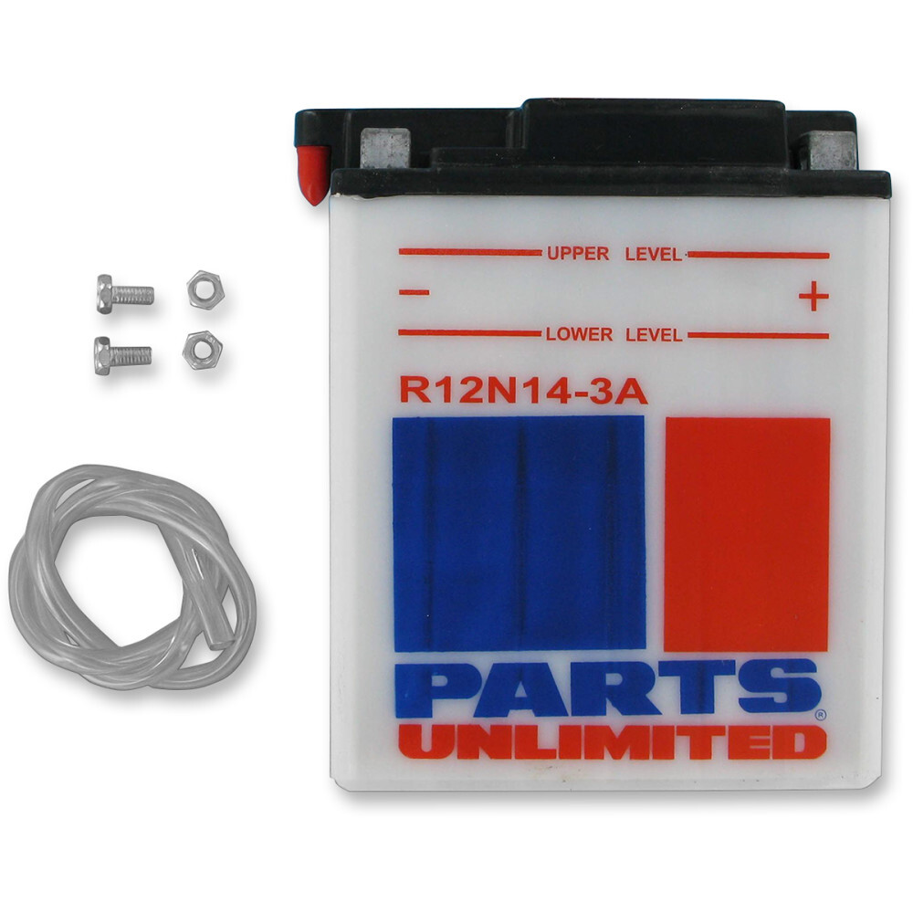 Parts Unlimited 12V Conventional Battery #12N14-3A (R12N14-3A) | eBay