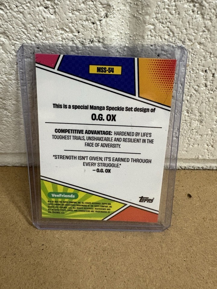 2025 Topps Chrome Veefriends #MSS-54 OG OX Manga Speckle /25 | eBay