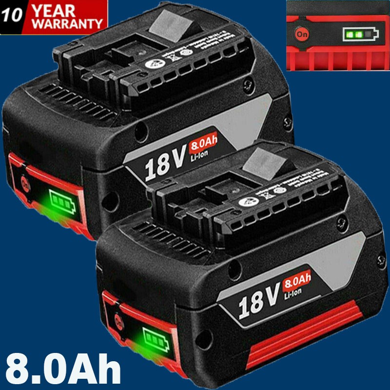 BAT609 For BOSCH 18V CORE 18 Volt 8.0Ah High Performance Battery BAT618 ...