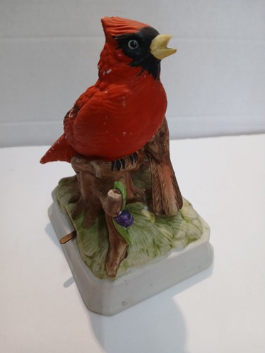 Vintage Gorham Bisque Porcelain Cardinals Figurine Music Box | eBay