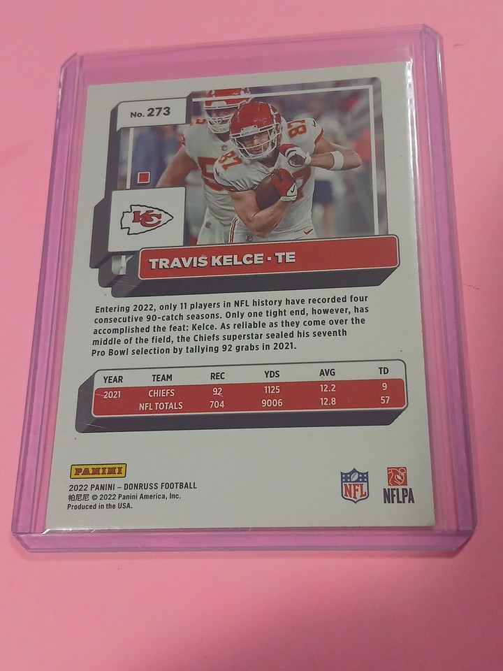 2022 Panini Donruss - Travis Kelce #273 Press Proof Yellow | eBay
