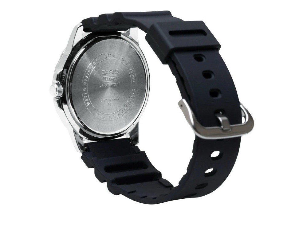 Casio MTP-VD300-1B Men's Quartz Watch 24H Date Water Resistant NWT | eBay