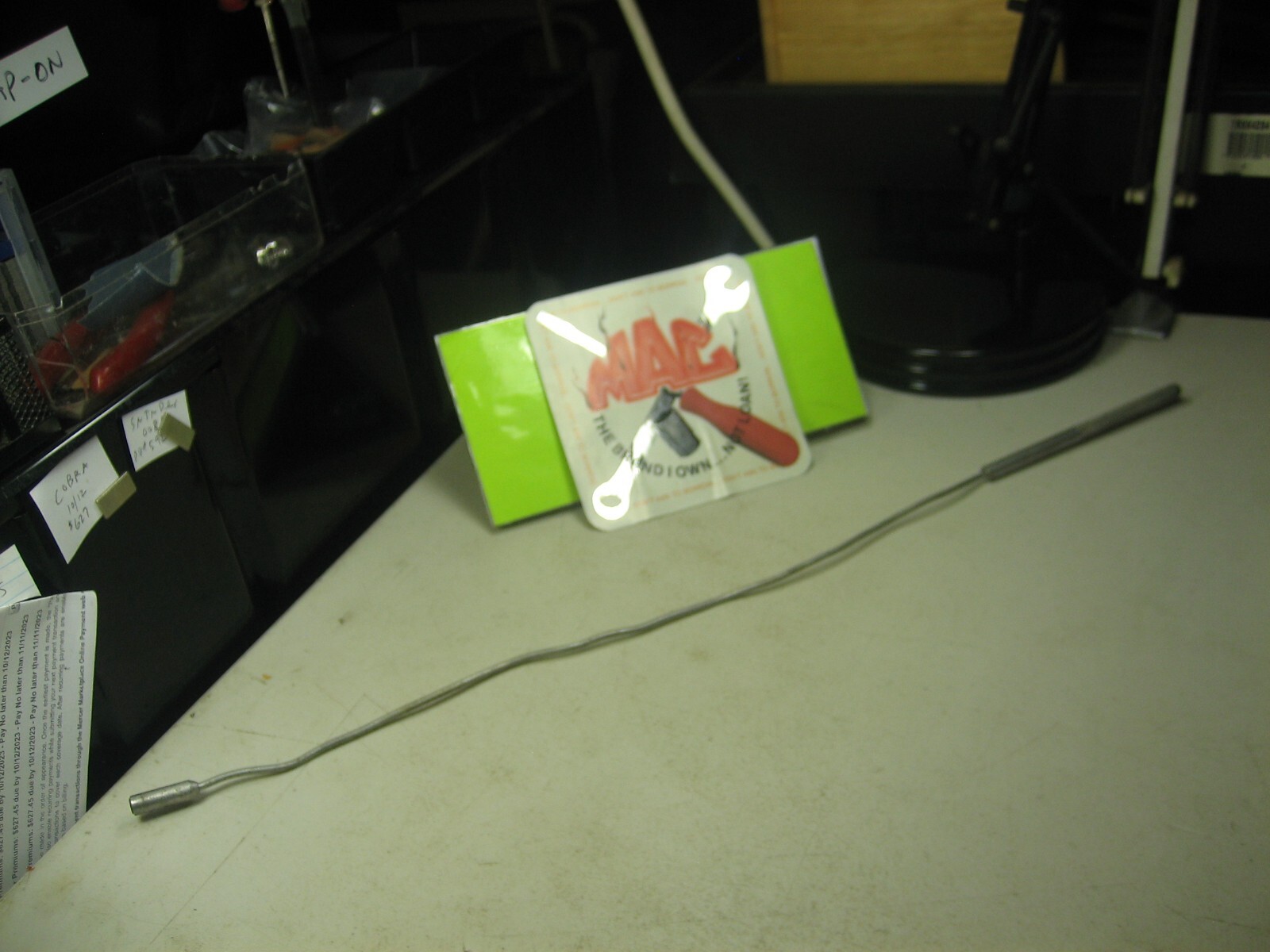 Vintage Mac Tools 21" Magnetic Tool Recovery Rod Magnet - Aluminum ...