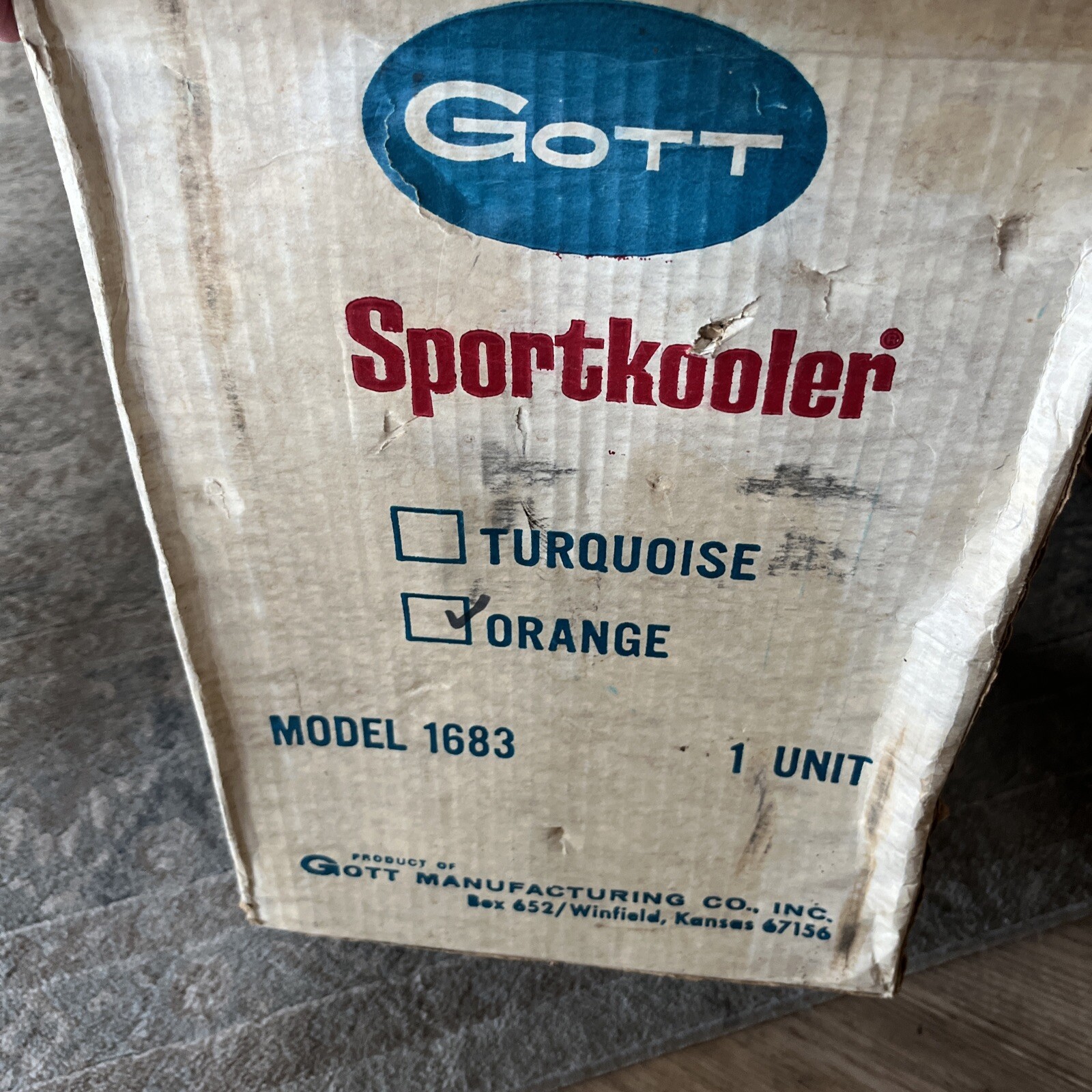 Vintage New Nib GOTT 3 Gallon Orange Water Cooler with Spigot in ...