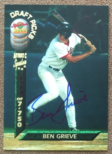 Ben Grieve 1994 Signature Rookies Draft Picks Autograph #3 /7,750 ...