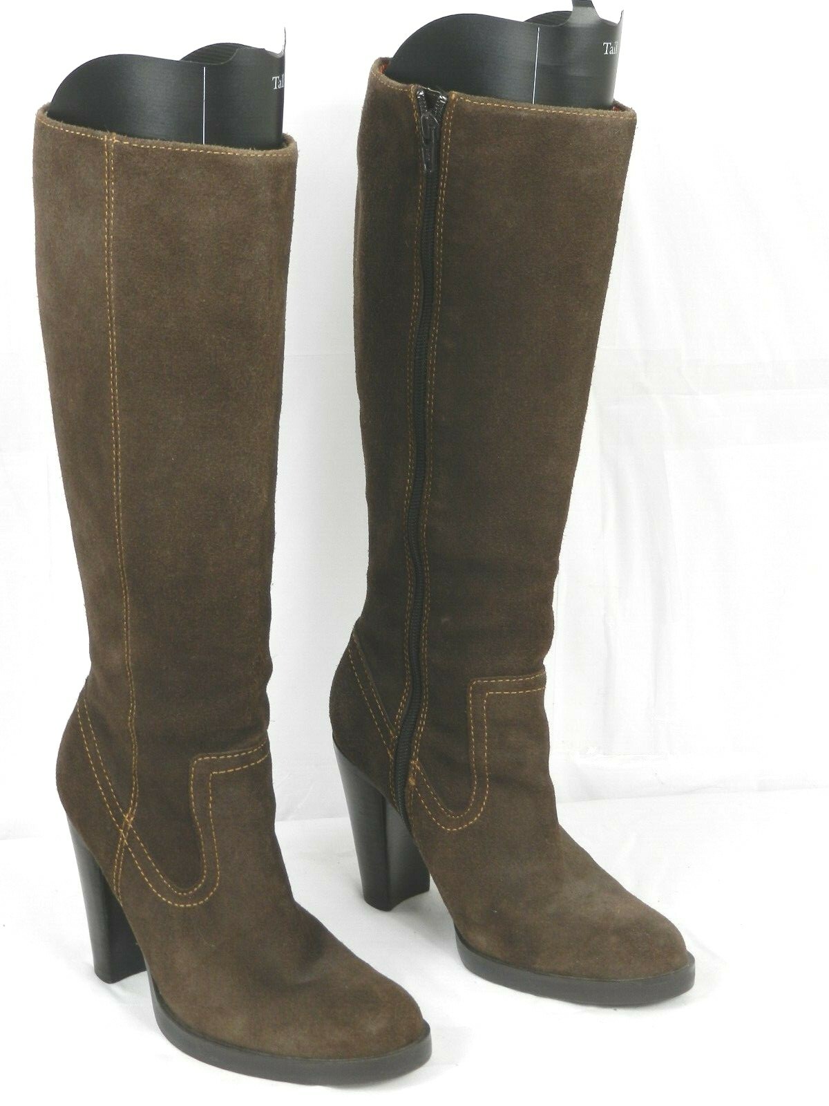 Kaya Womens Suede Knee High Boots Brown Size 7 M | eBay