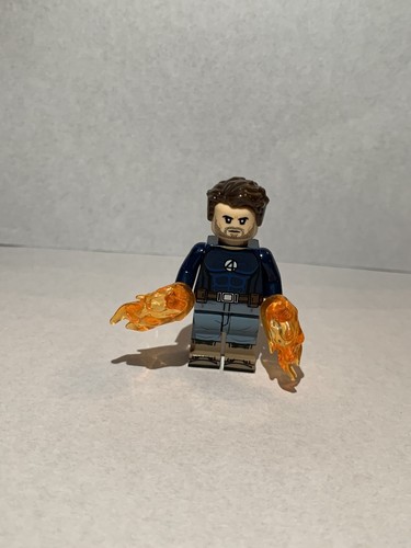 LEGO Marvel Human Torch minifigure custom pad printed | eBay