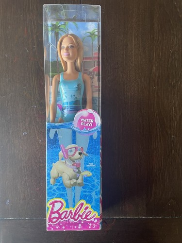 Barbie WATER PLAY BEACH SUMMER Doll Aqua Hawaiian Print Swimsuit Mattel ...