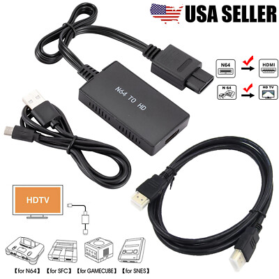 N64 To HDMI Adapter Converter HD Cable For Nintendo Gamecube For Super ...