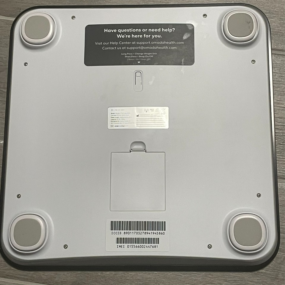 Omada LTE-M Smart Scale 0023 - 4G Wireless Digital Weight Scale - Black ...