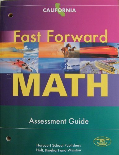 Harcourt School Publishers California Fast Forward Math California ...