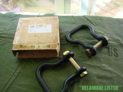 US Military Truck/Humvee Pair 3/4" Shackles 20,000 LB NSN#4030-00-078 ...