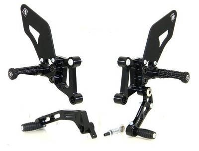 Ducabike Adjustable Rearsets Ducati 848 , 1098 , 1198 all models black ...