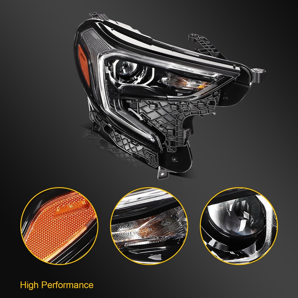 Right Side w/LED DRL HID/Xenon Headlights For 2018-2021 GMC Terrain SL ...