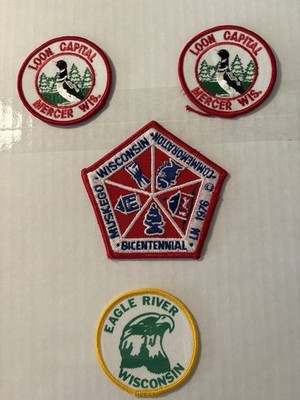 VTG Wisconsin Embroidered Patches, Lot of 4, New | eBay