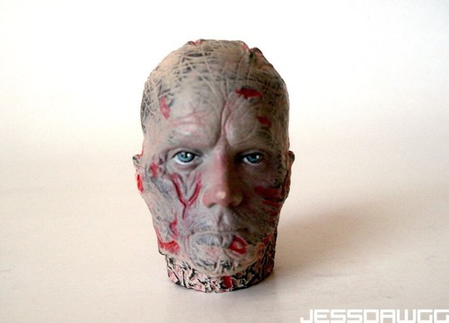 ROTS 1/6 burnt Anakin Skywalker head sculpt Hasbro Star Wars 12" Darth ...