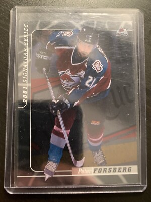 2000-01 Be A Player Signature Series Peter Forsberg #139 Colorado ...