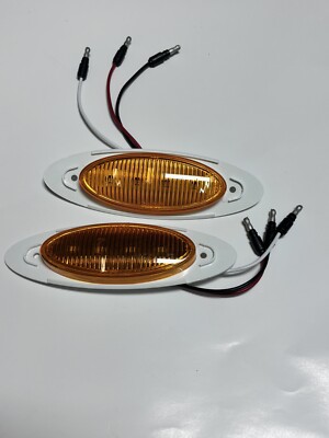 Panelite M1 Clearance Marker Amber Led Turn Without Bezel 2pk | eBay