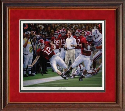 ALABAMA FOOTBALL DANIEL MOORE SEC CHAMPIONS FRAMED PRINT MCELROY INGRAM ...