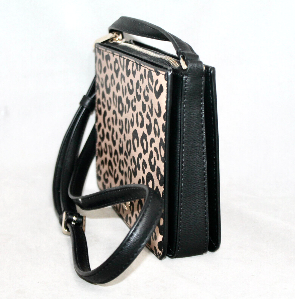 New KATE SPADE Darcy Small Slim Cheetah Leopard Crossbody Tan Black ...