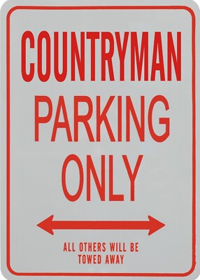 COUNTRYMAN - Miniature Fun Parking Sign | eBay