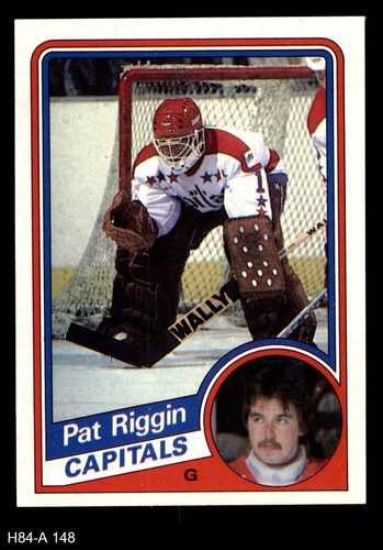 1984 Topps #148 Pat Riggin Capitals-Hockey 8 - NM/MT | eBay