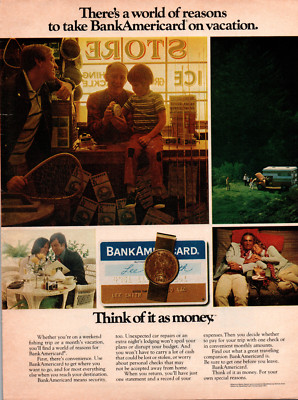 BankAmericard with Retro Photos 1973 Vintage Color Print Ad | eBay UK