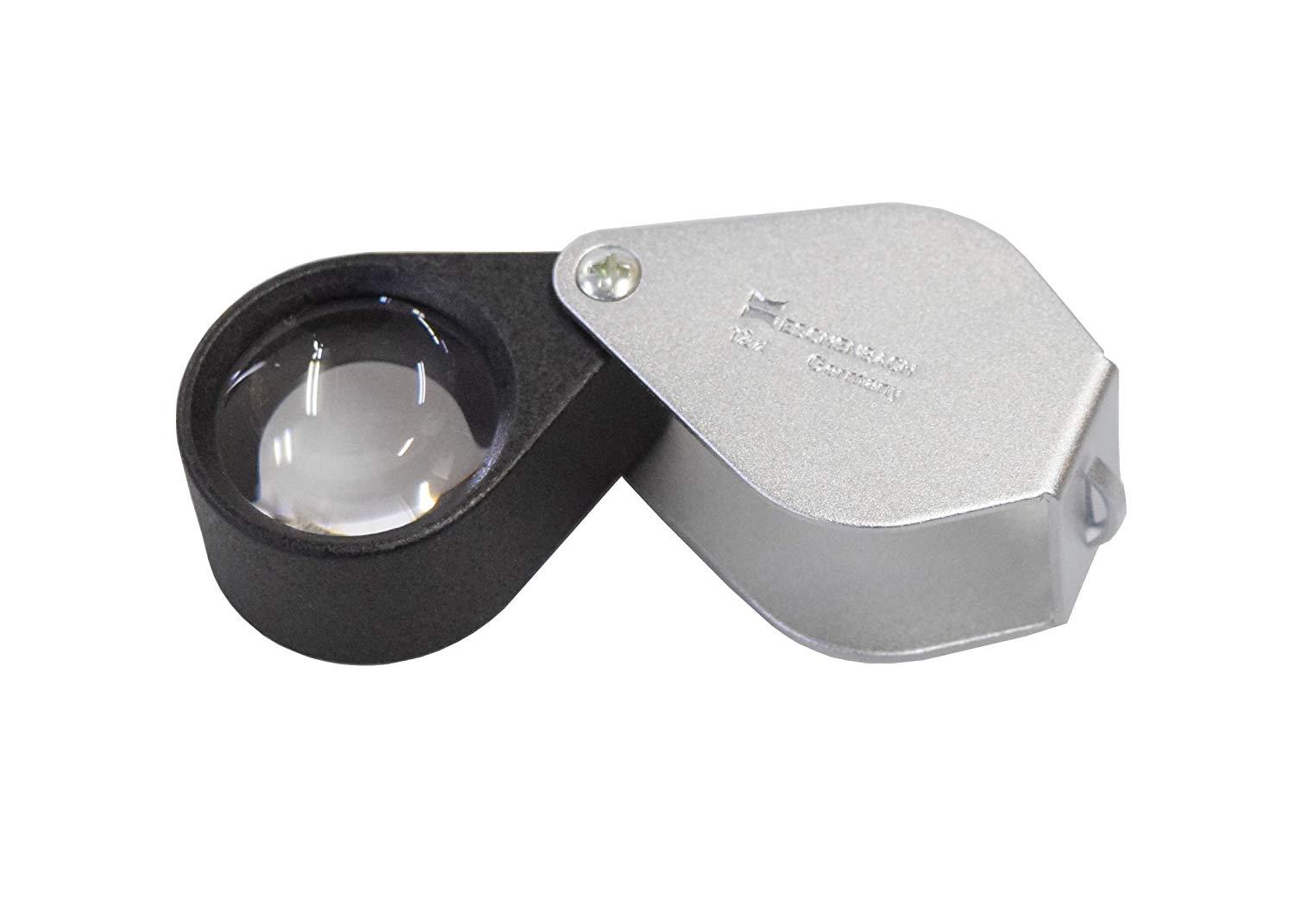 ESCHENBACH 12X Loupe For Inspection Folding Metal Magnifiers 1176-12 w ...