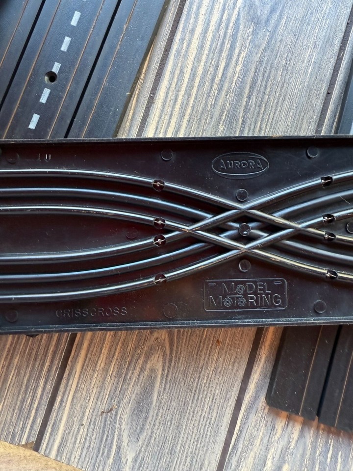 Aurora Model Motoring HO Scale Slot Car Track Pieces Assorted Lot Black ...