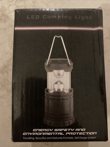 Portable Camping Hurricane LED Collapsible Lantern Light Lamp 60 Lumens ...