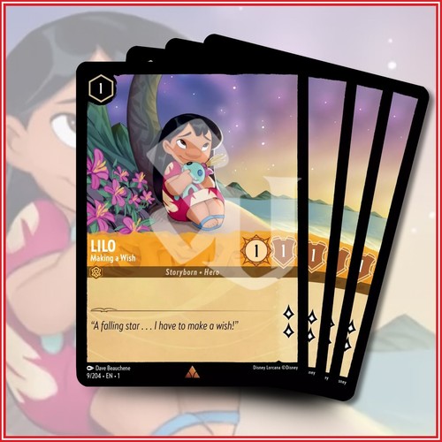 Disney Lorcana TCG: LILO - MAKING A WISH x4 | The First Chapter Rare ...